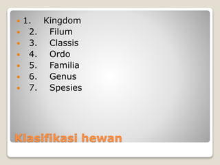 Klasifikasi makhluk hidup | PPTX