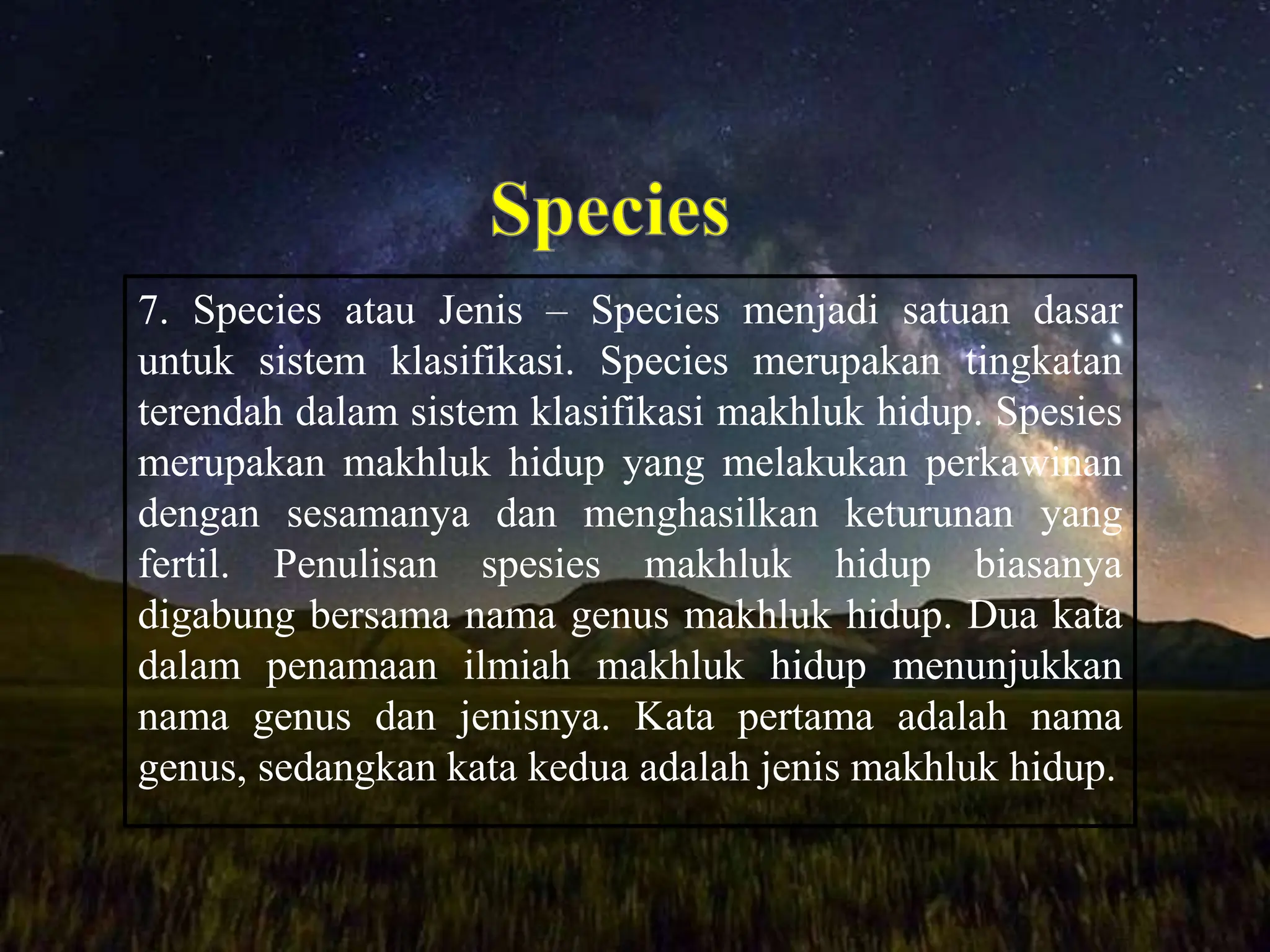 Klasifikasi Makhluk hidup Kelas X biologi | PPTX