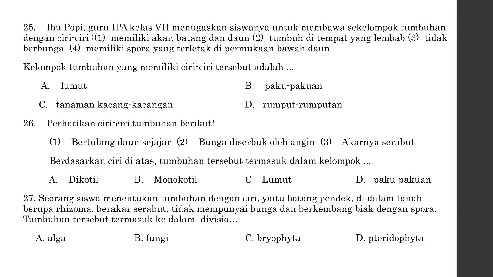 KLASIFIKASI MAKHLUK HIDUP kelas 7 kurikulum merdeka | PPTX