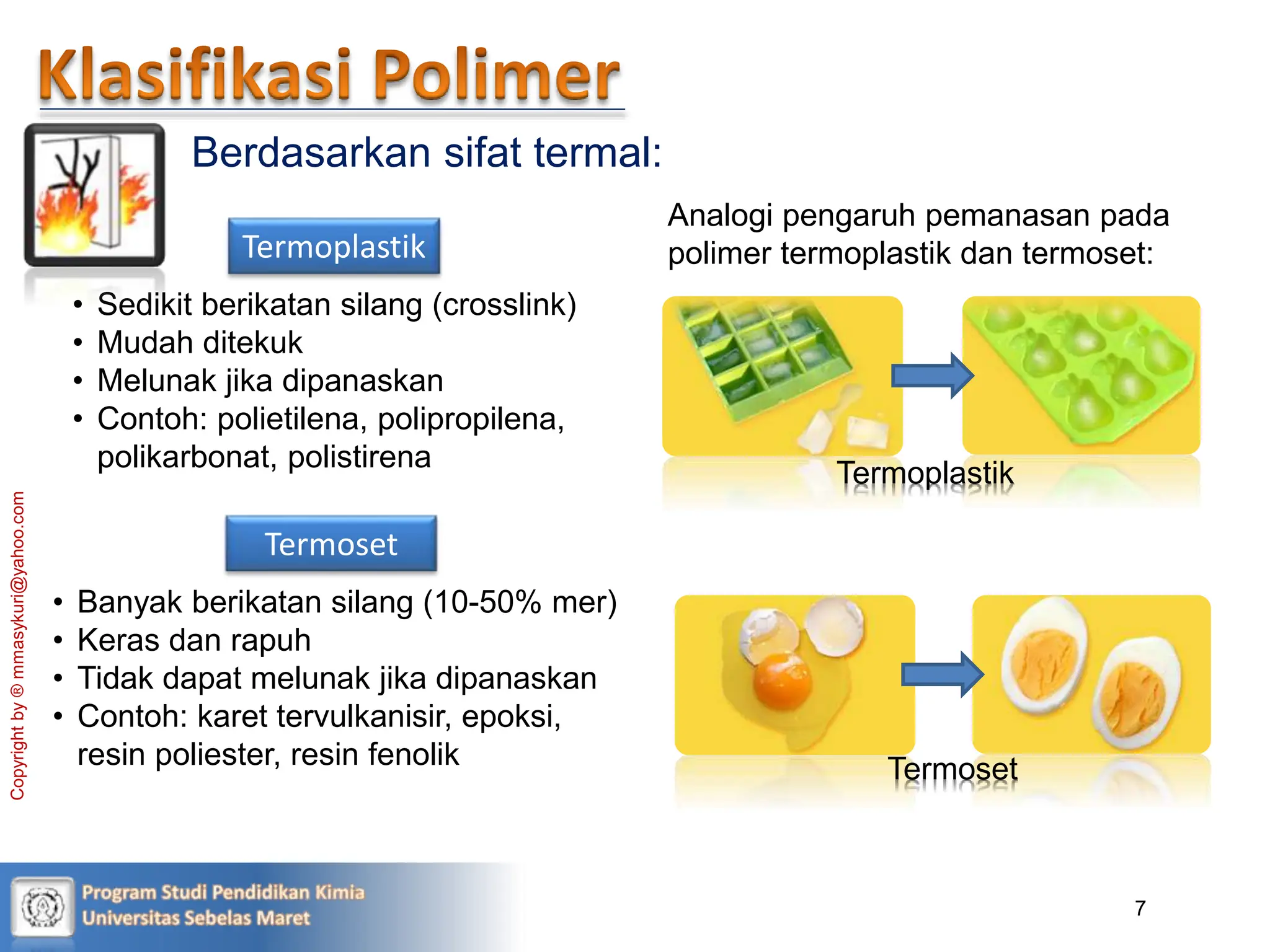 Klasifikasi berbagai jenis Polimer baik sintetis maupun alami | PPTX