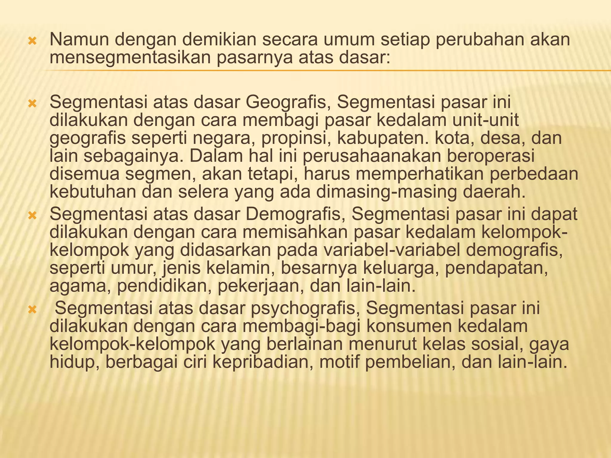 Klasifikasi produk, barang dan strategi pemasaran | PPTX