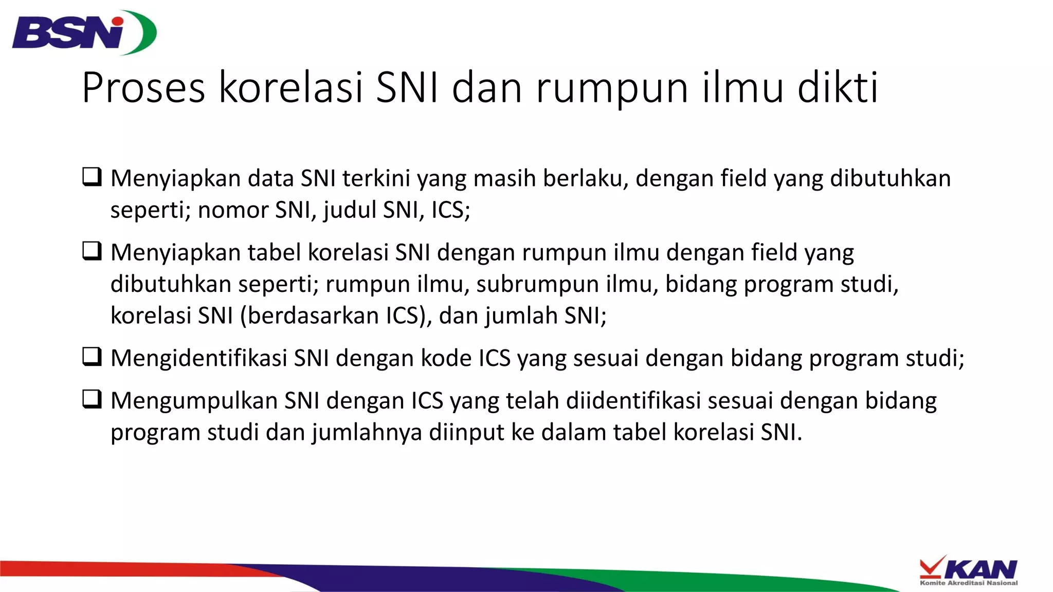 Klasifikasi SNI Berdasarkan Rumpun Ilmu Pendidikan Tinggi dalam Rangka ...