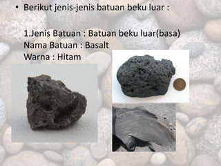 Klasifikasi struktur batuan beku | PPTX