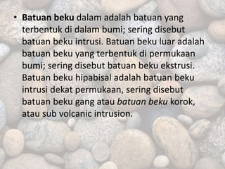 Klasifikasi struktur batuan beku | PPTX