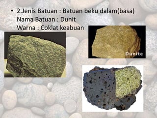 Klasifikasi struktur batuan beku | PPTX