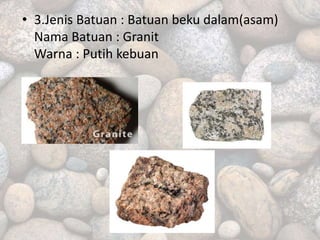 Klasifikasi struktur batuan beku | PPTX