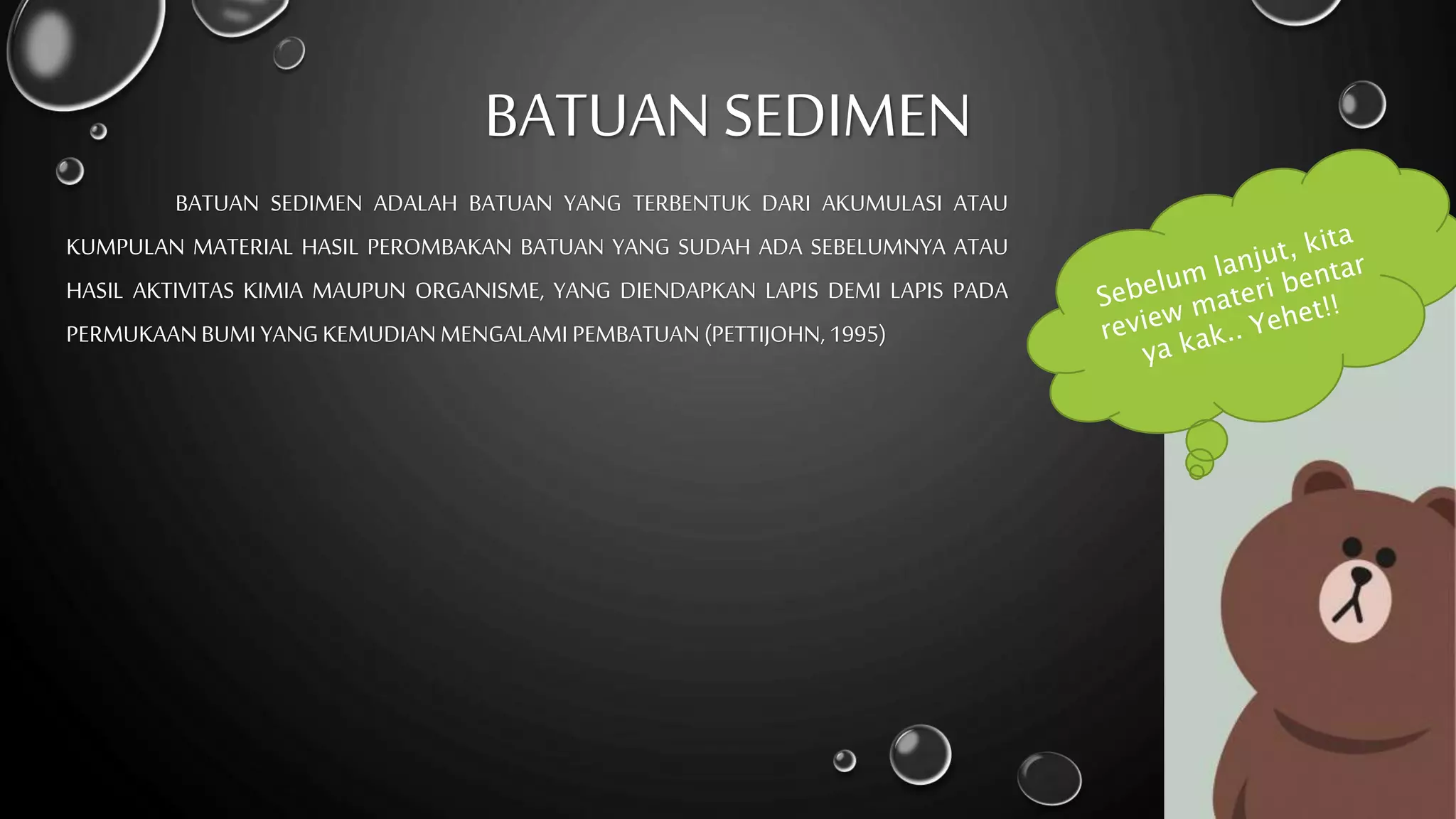 Klasifikasi struktur batuan sedimen dari pettijohn 1975 | PPTX