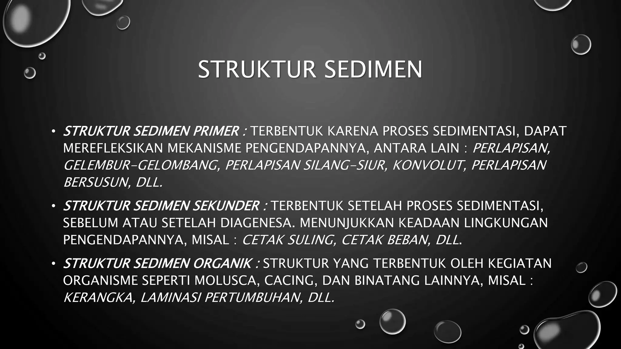 Klasifikasi struktur batuan sedimen dari pettijohn 1975 | PPTX