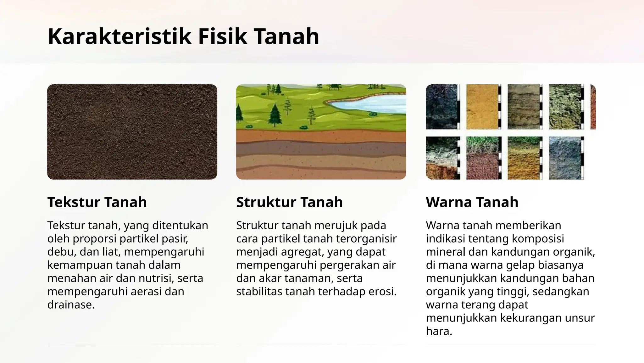 Prsentasi Klasifikasi Tanah USDA ilmu tanah . | PPTX