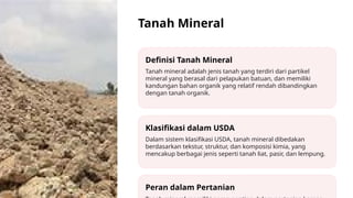 Prsentasi Klasifikasi Tanah USDA ilmu tanah . | PPTX