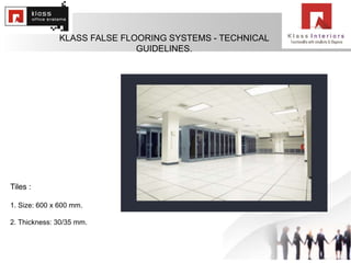 Klass false Flooring Systems A 2020 | PPTX