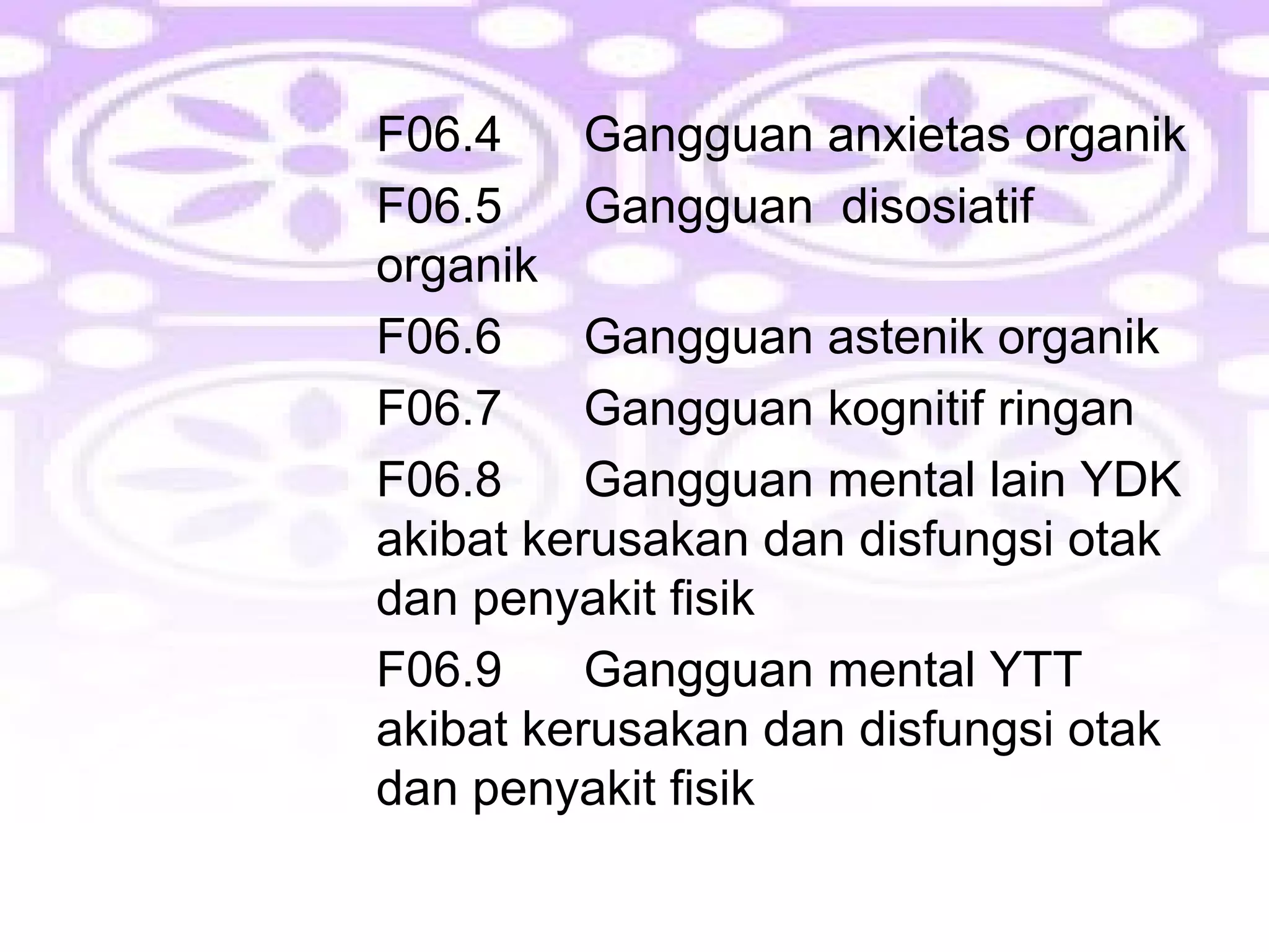 Klassifikasi ggn. jiwa | PPT