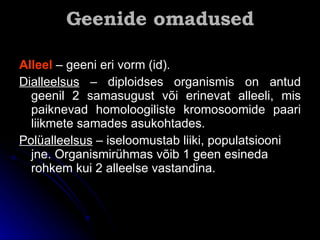 Klassikaline Geneetika | PPT