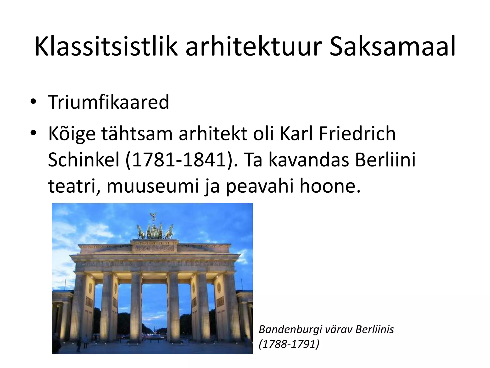 Klassitsistlik arhitektuur | PPTX