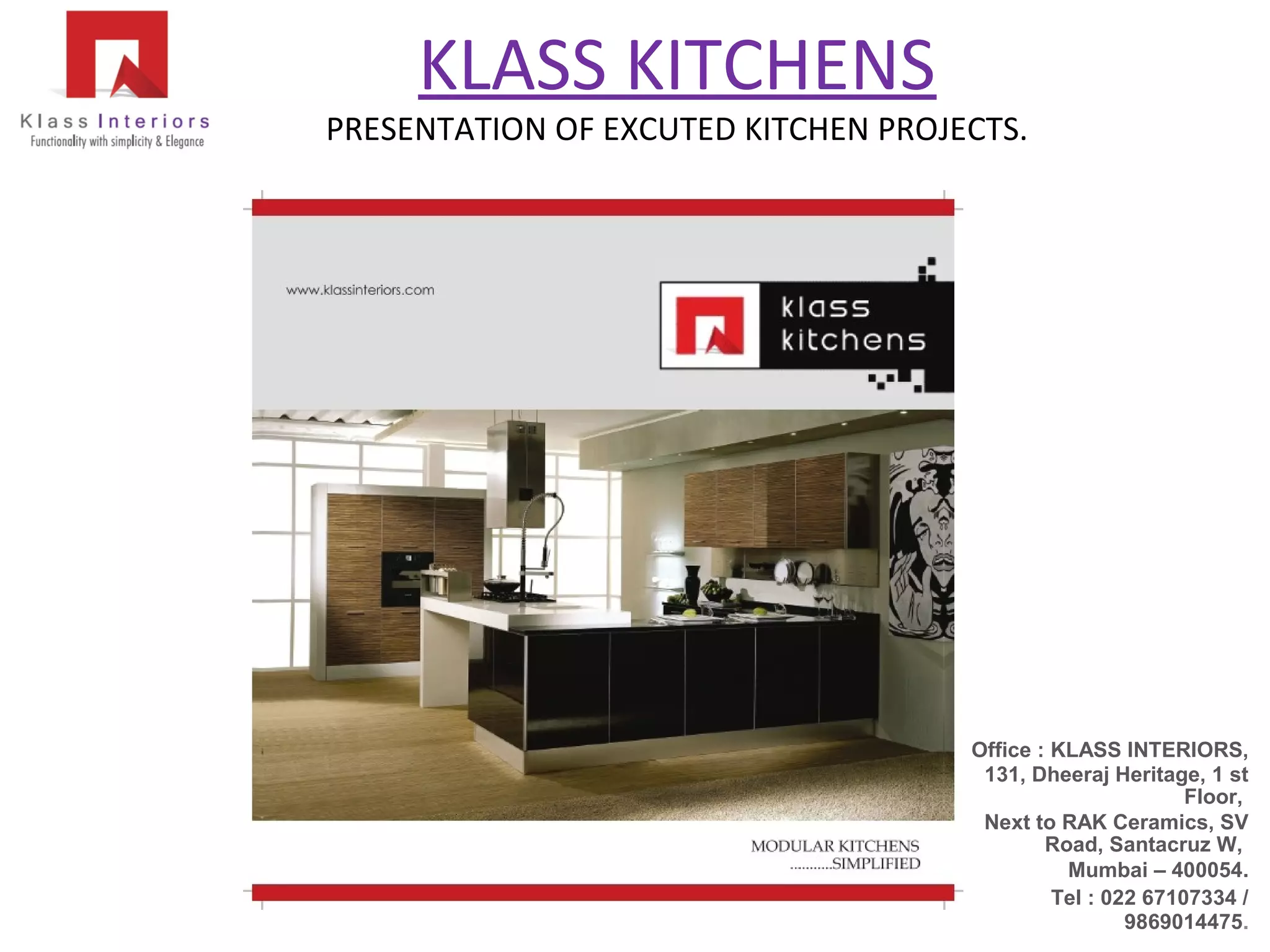 Klass kitchen presentation of executed projects | PPT
