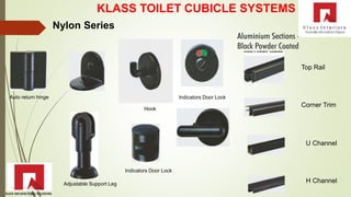 Klass toilet cubicle systems conventional | PPT