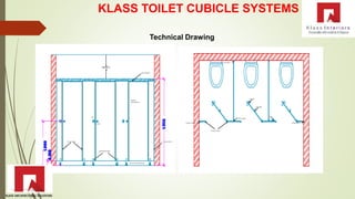 Klass toilet cubicle systems conventional | PPTX