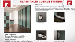 Klass toilet cubicle systems new design | PPT