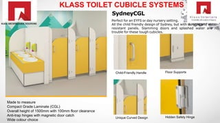 Klass toilet cubicle systems new design | PPT