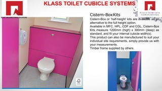 Klass toilet cubicle systems new design | PPT