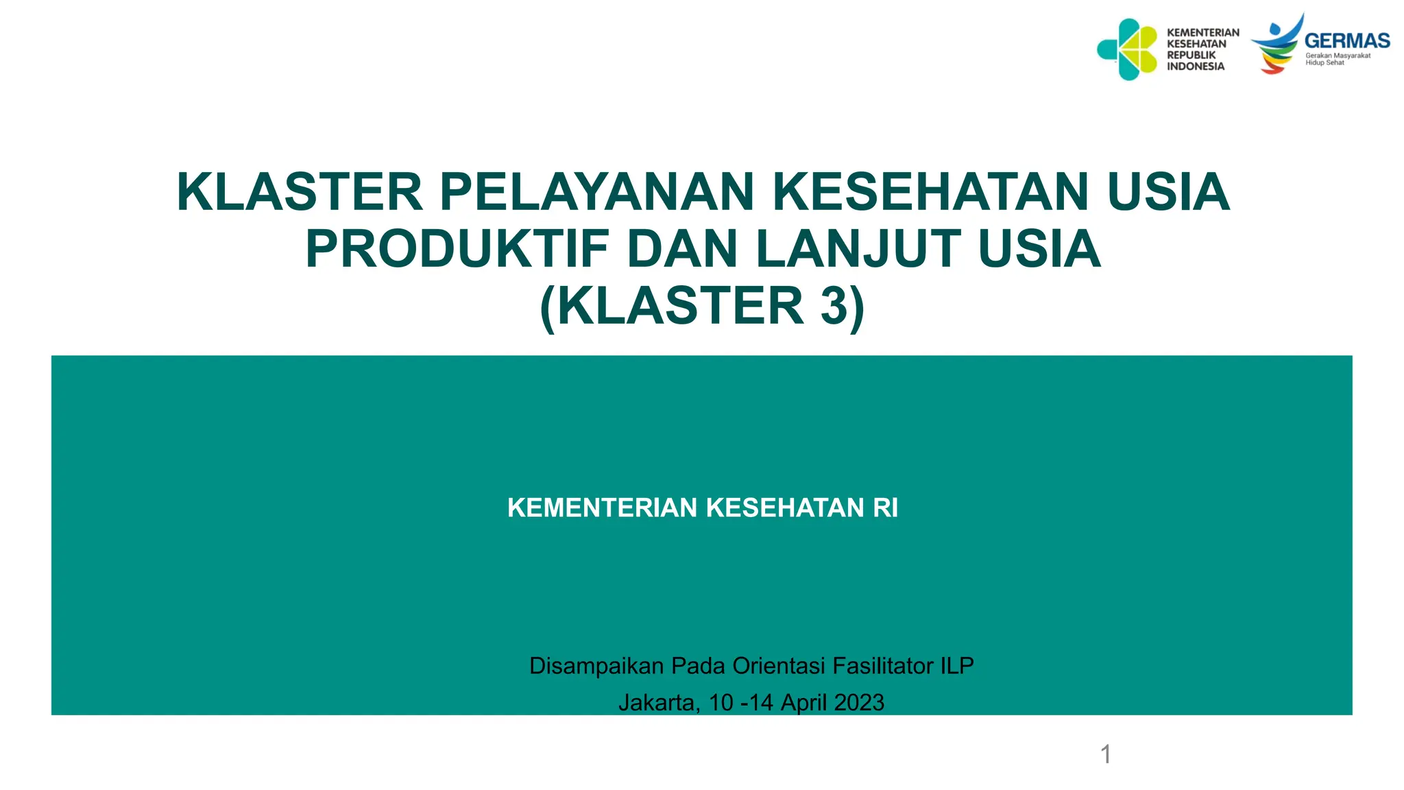 Klaster 3 Pelayanan Kesehatan Uspro dan Lansia ilp.pptx
