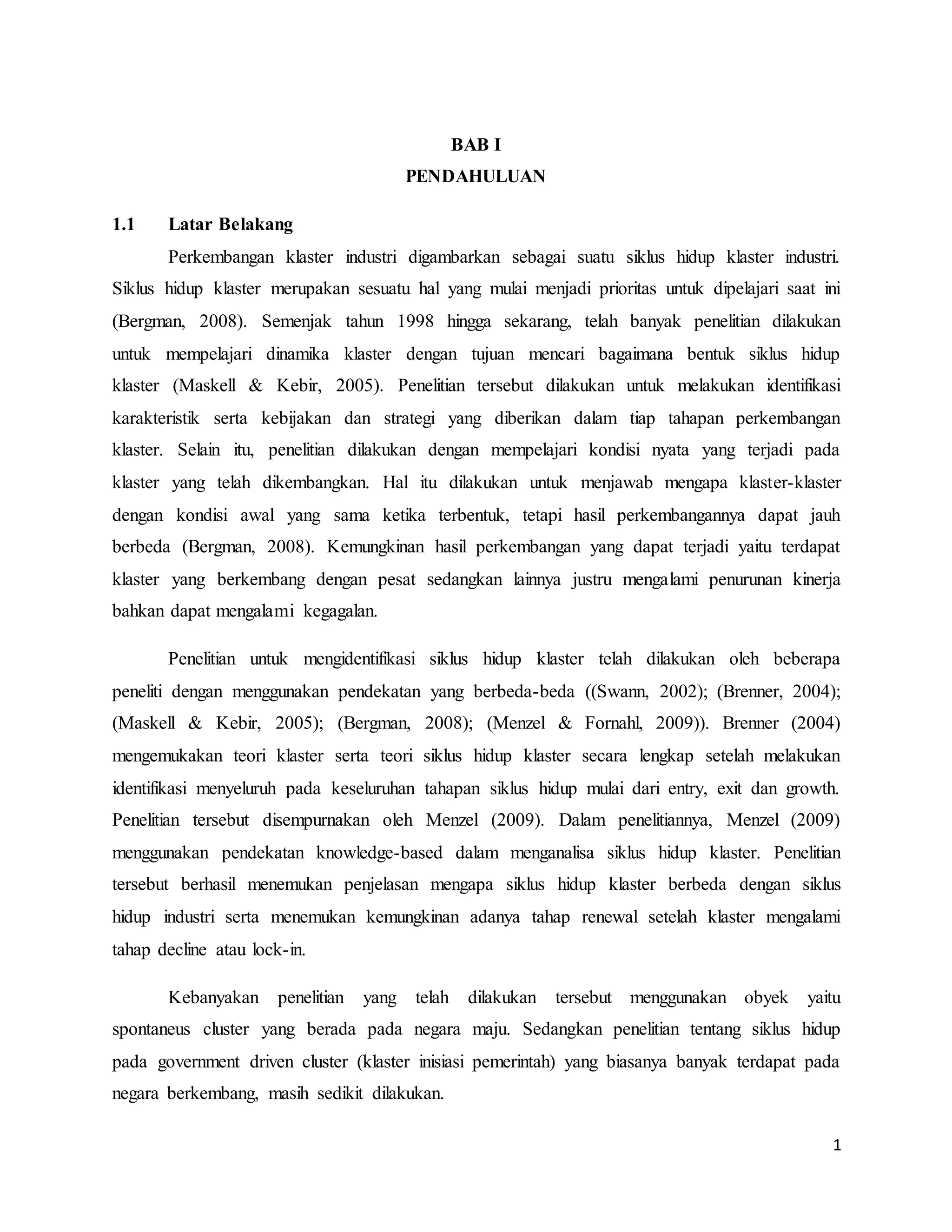 Klaster industri dan aglomerasi | DOCX