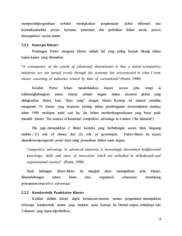 Klaster industri dan aglomerasi | DOCX