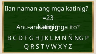 MGA SALITANG Klaster O KAMBAL KATINIG Ppt.pptx