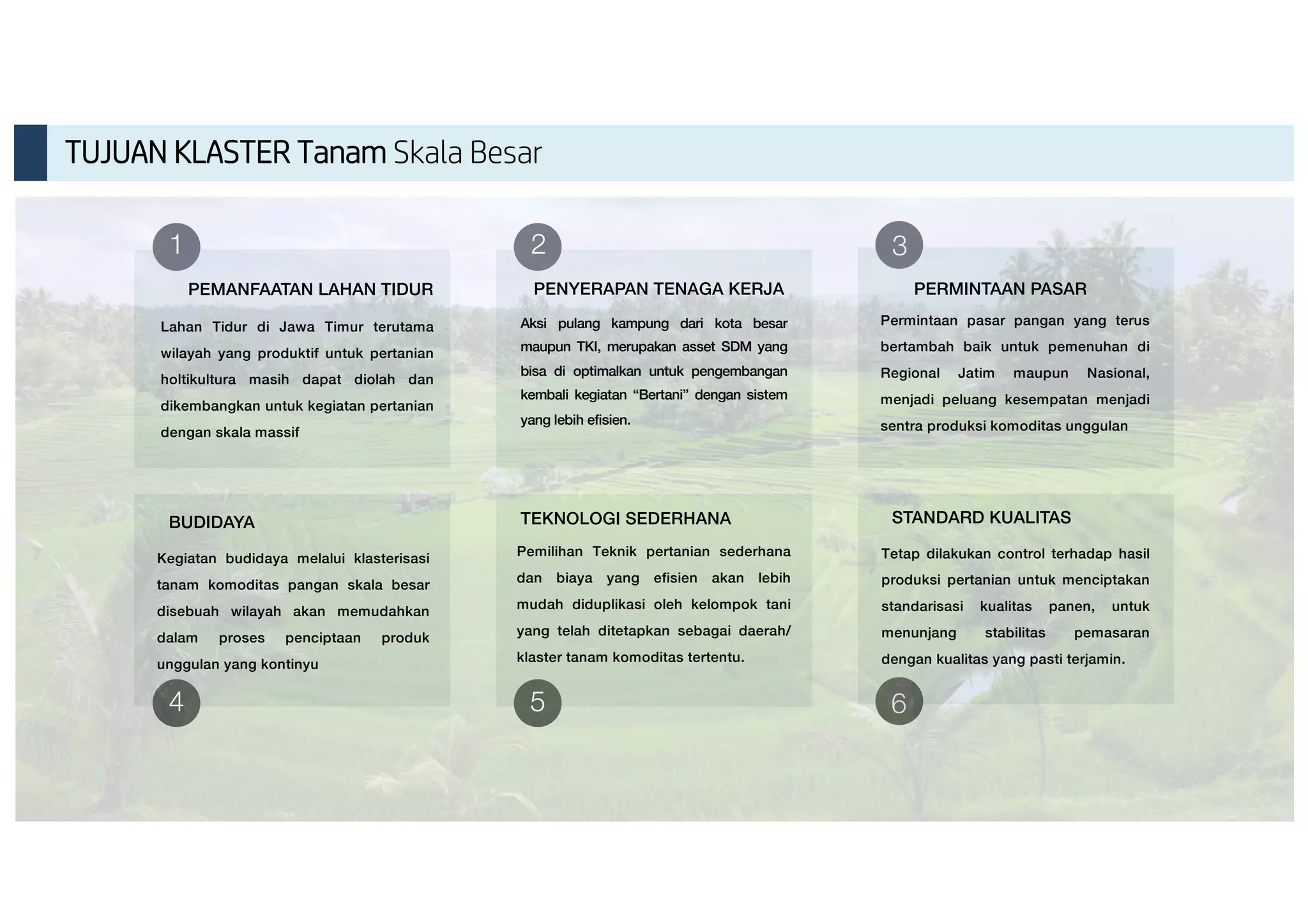 Klaster tanam skala besar jatim compressed | PPT