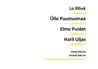 Klastritest lvp 2011 | PPT