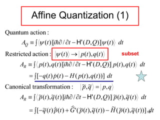 Klauder completing canonical quantization | PPT