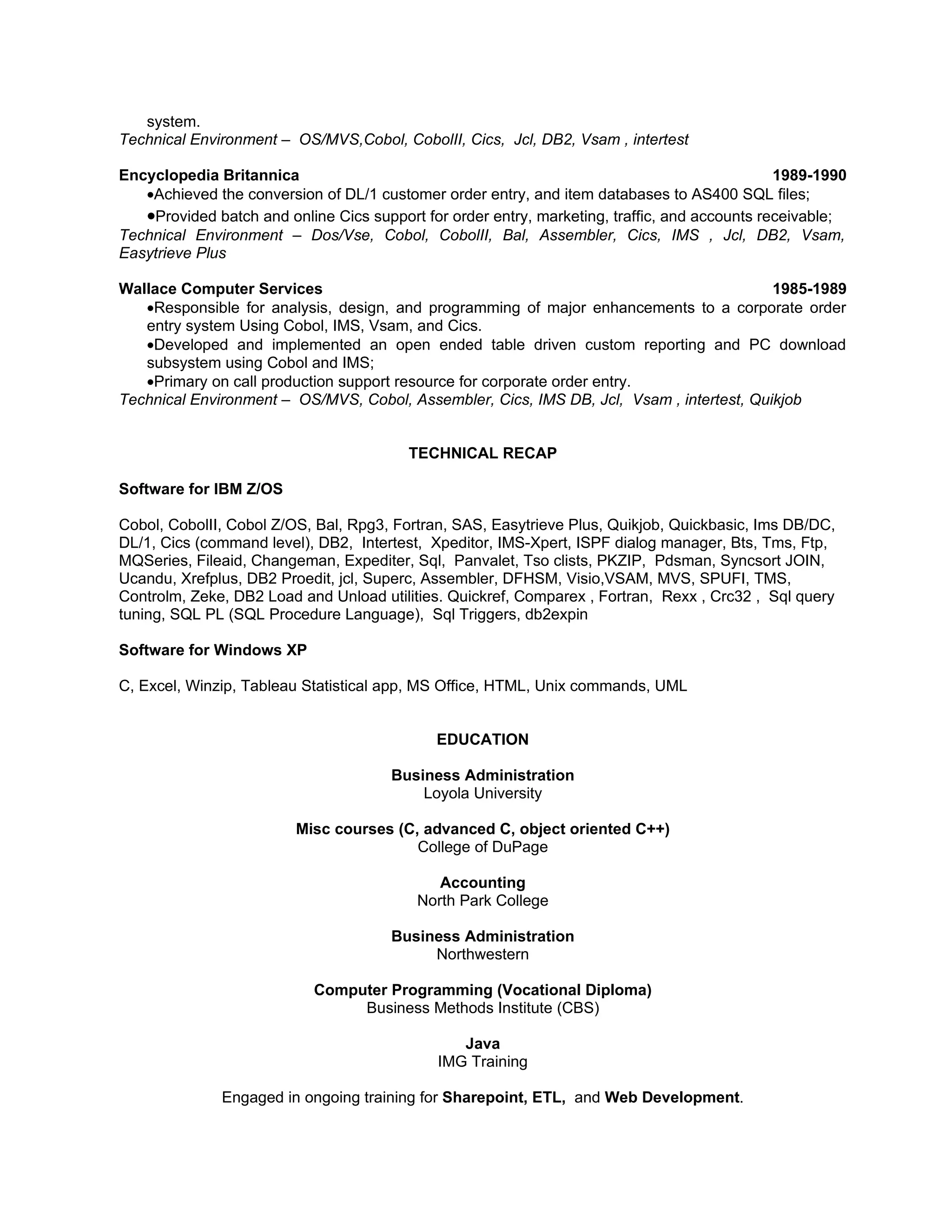 Klausing, Patrick Resume Consultant | DOC