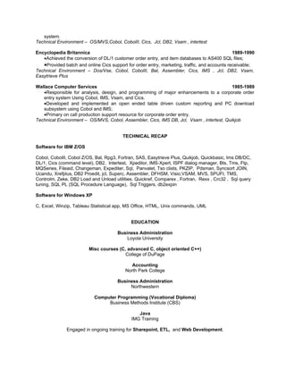 Klausing, Patrick Resume Consultant | DOC