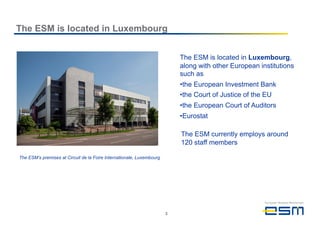 Klaus Regling Les Midis de l'Europe : presentation on the European ...