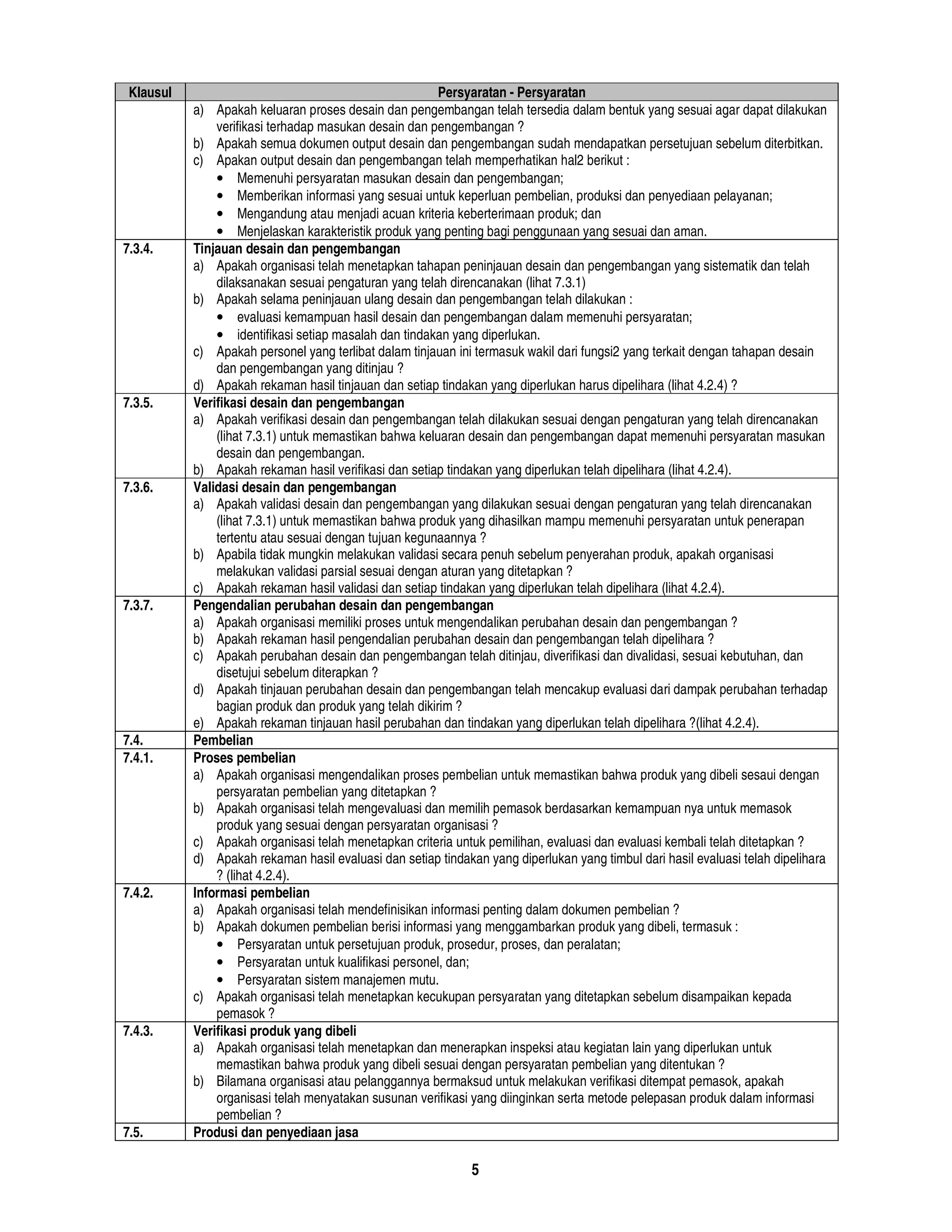 Klausul iso-9001-2008 | PDF
