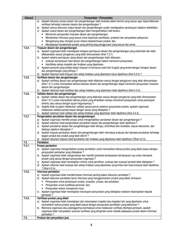 Klausul iso-9001-2008 | PDF