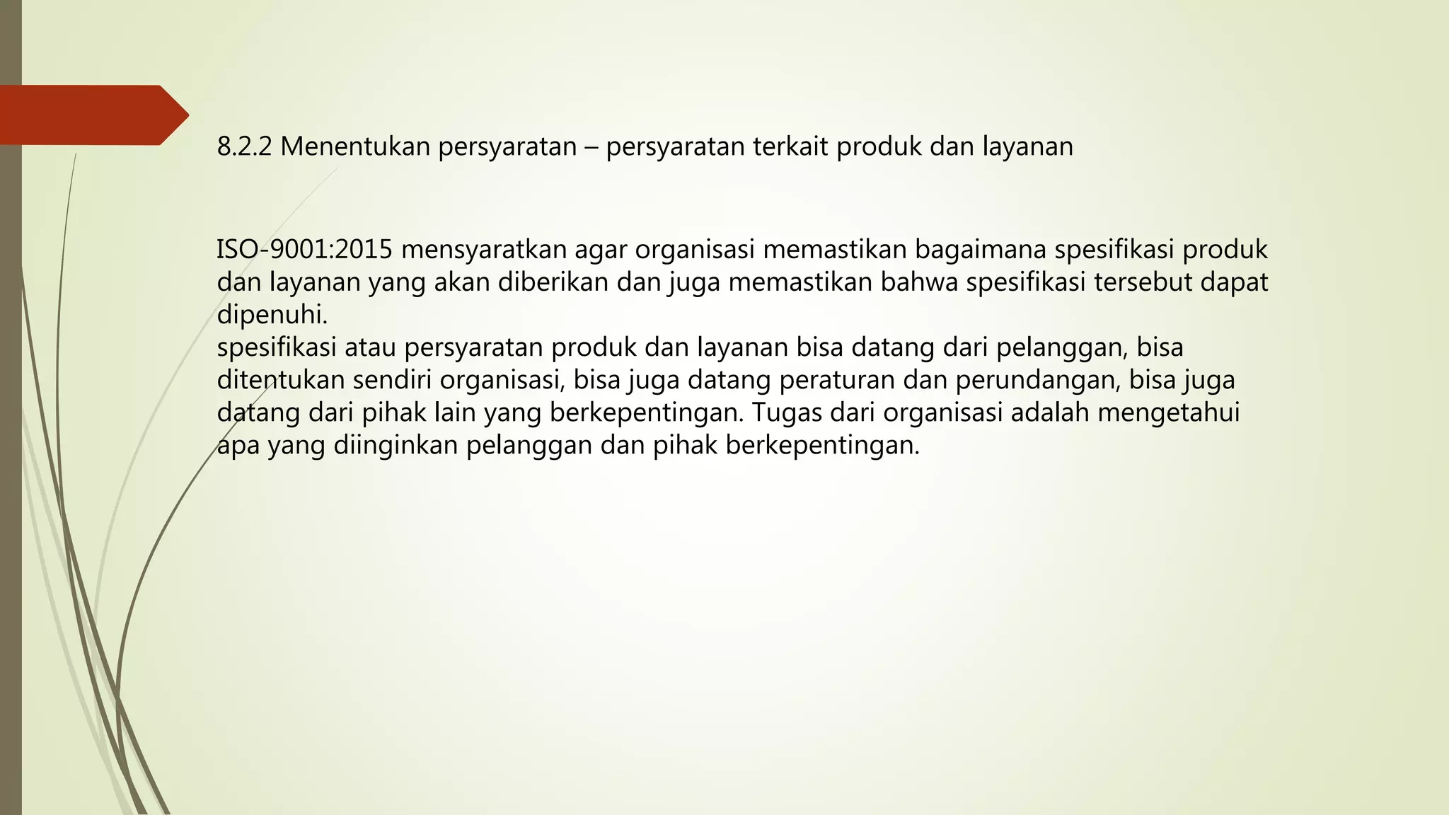 Klausul 8 iso 9001 2015 | PPTX