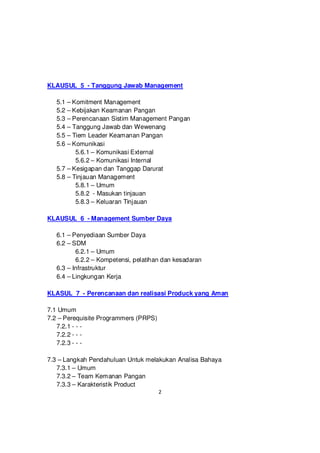 Klausul iso 22000 - food safety certification I call us at +6221 ...