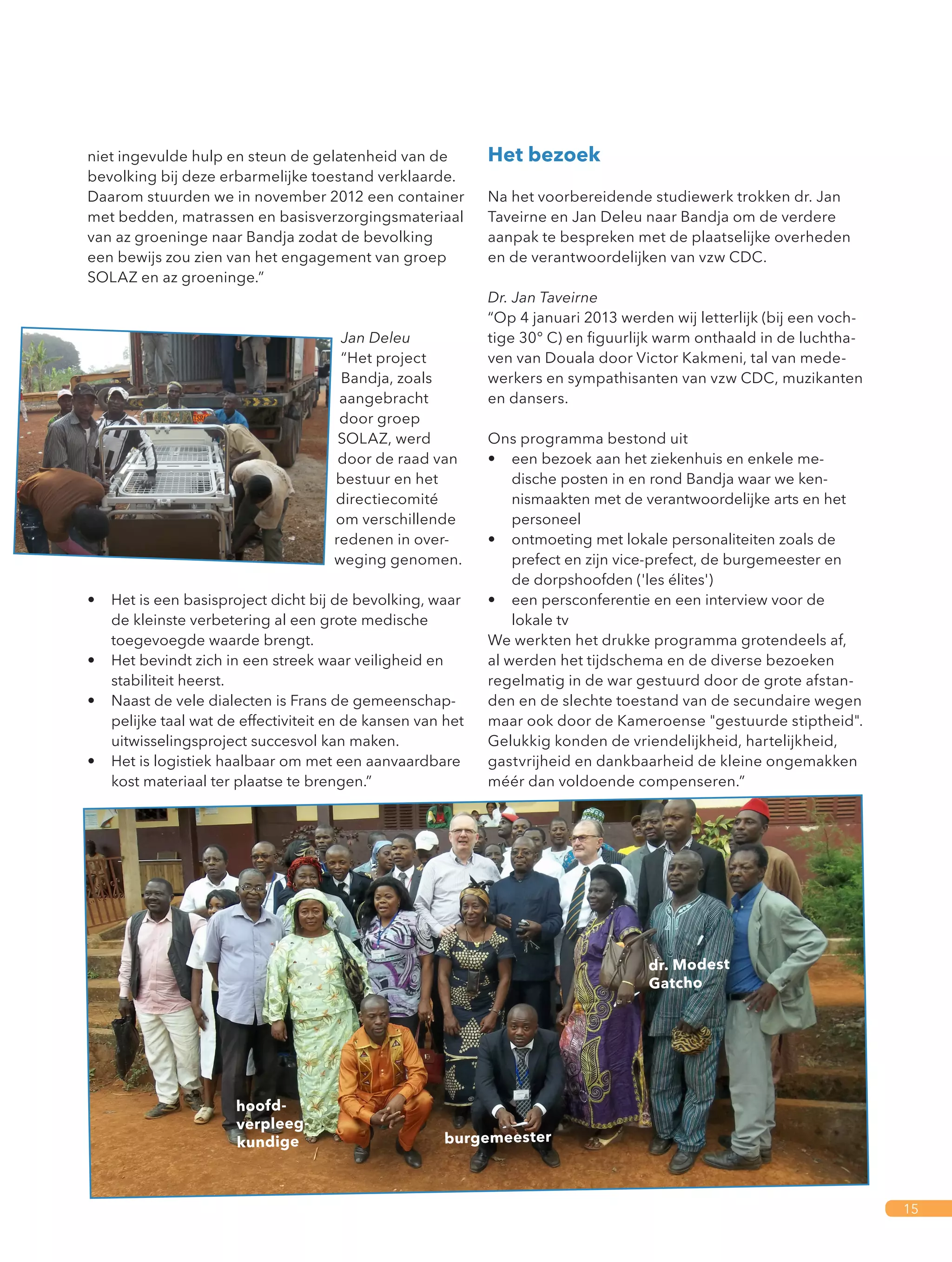 Ontwikkelingsproject az groeninge in Bandja, Kameroen | PDF