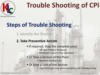 Trouble Shooting of Chemical Process Industry | PPSX
