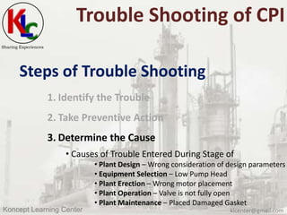 Trouble Shooting of Chemical Process Industry | PPSX