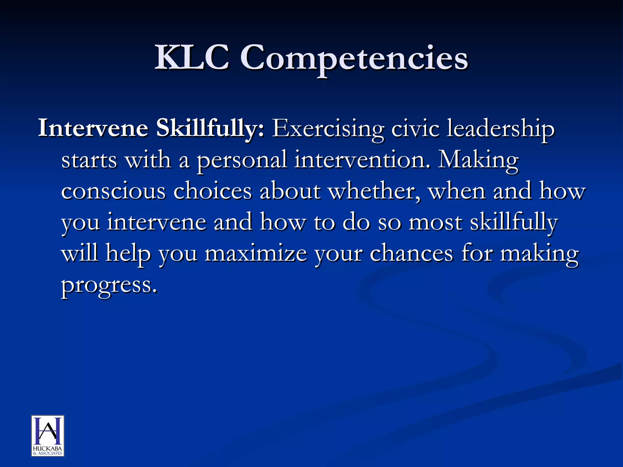 KLC Leadership Competencies | PPT