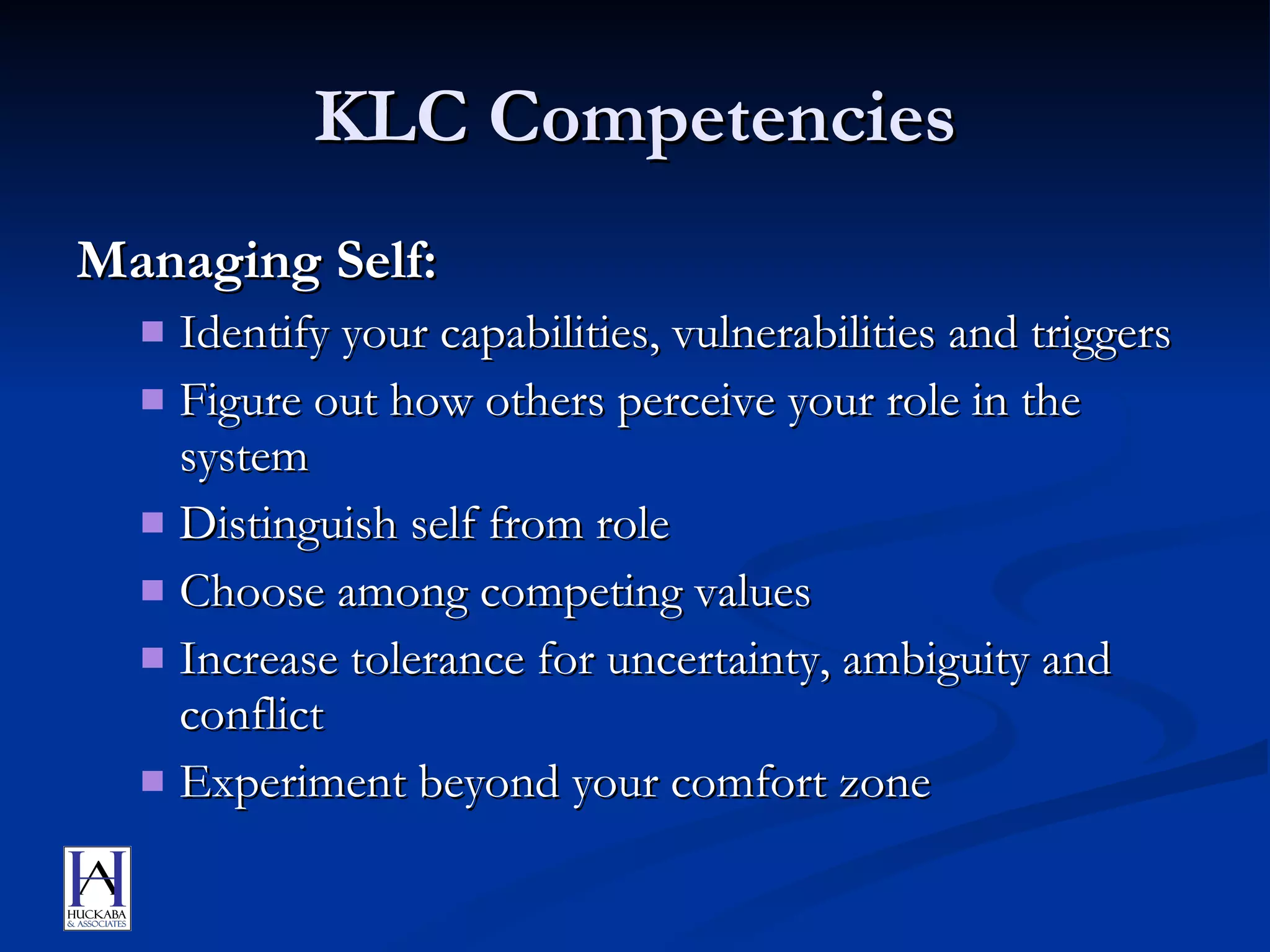 KLC Leadership Competencies | PPT