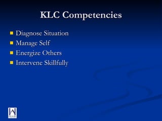 KLC Leadership Competencies | PPT