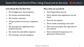 Cloud Security - Kloudlearn | PPT