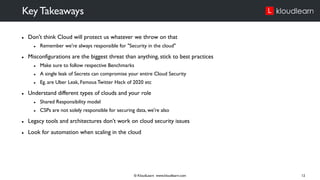 Cloud Security - Kloudlearn | PPT