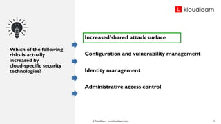 Cloud Security - Kloudlearn | PPT