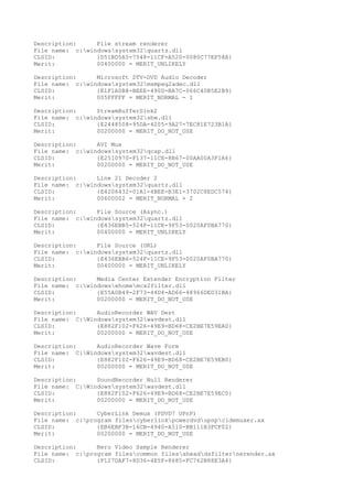 Klcp codec log | TXT | Digital Audio | Computer Software and Applications