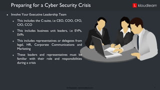 Cyber Crisis Management - Kloudlearn | PPTX