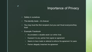 Klebe Designing for Privacy | PPT